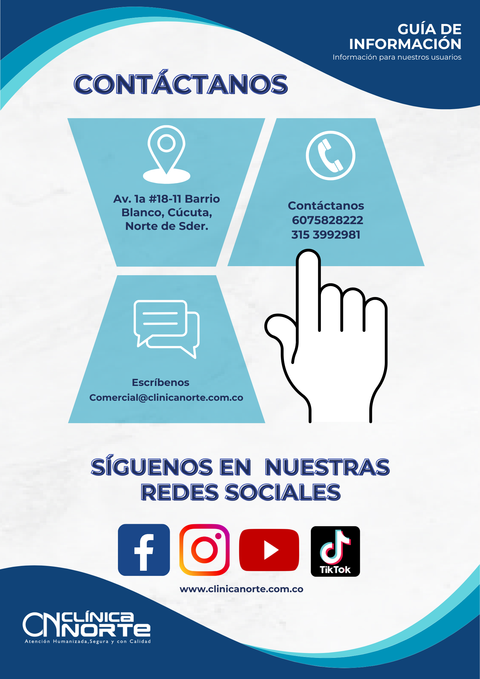 Guías de orientación al paciente – Clínica Norte